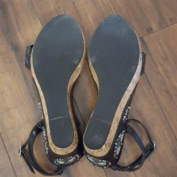 Vintage | Shoes | Vintage Elegant Collection Floral Wedges | Poshmark